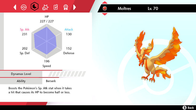 Pokemon Sword and Shield Ultra Shiny Galarian Moltres 6IV-EV Trained – Pokemon4Ever
