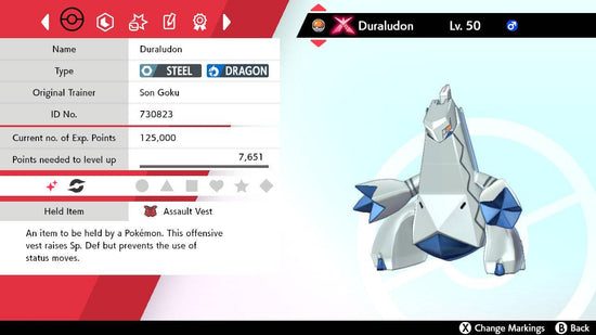 Pokemon Sword and Shield Shiny Gigantamax Duraludon 6IV Competitively ...