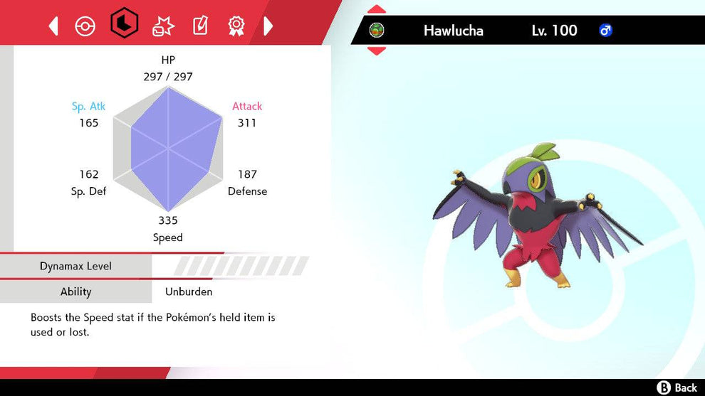 Pokemon Sword and Shield Ultra Shiny Hawlucha 6IV-EV Trained – Pokemon4Ever