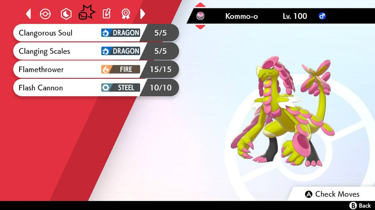 Pokemon Sword and Shield Shiny Kommo-o 6IV-EV Trained – Pokemon4Ever
