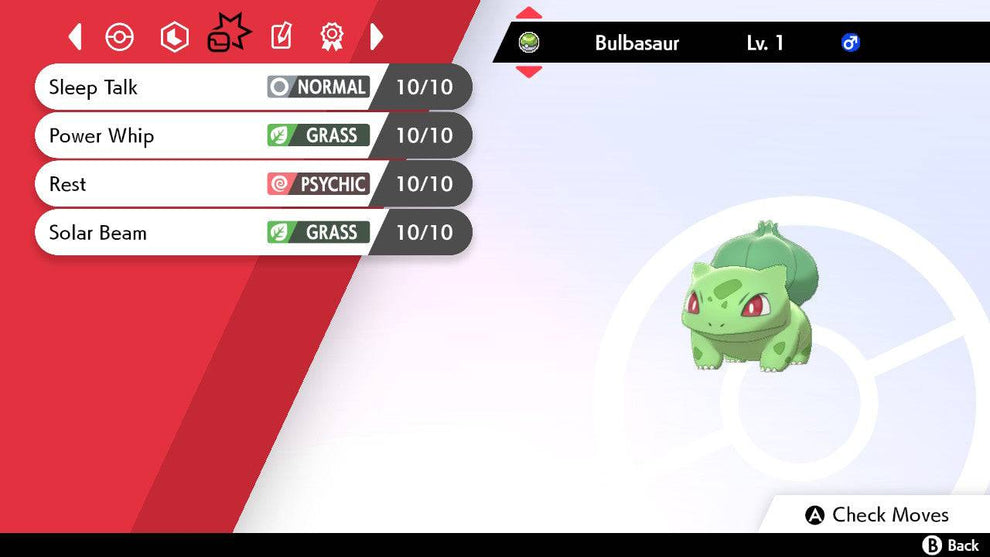 Pokemon Sword and Shield Shiny Level 1 Bulbasaur 6IV-EV Trained ...