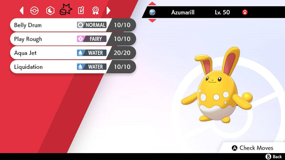 Pokemon Sword and Shield Shiny Azumarill 6IV-EV Trained – Pokemon4Ever