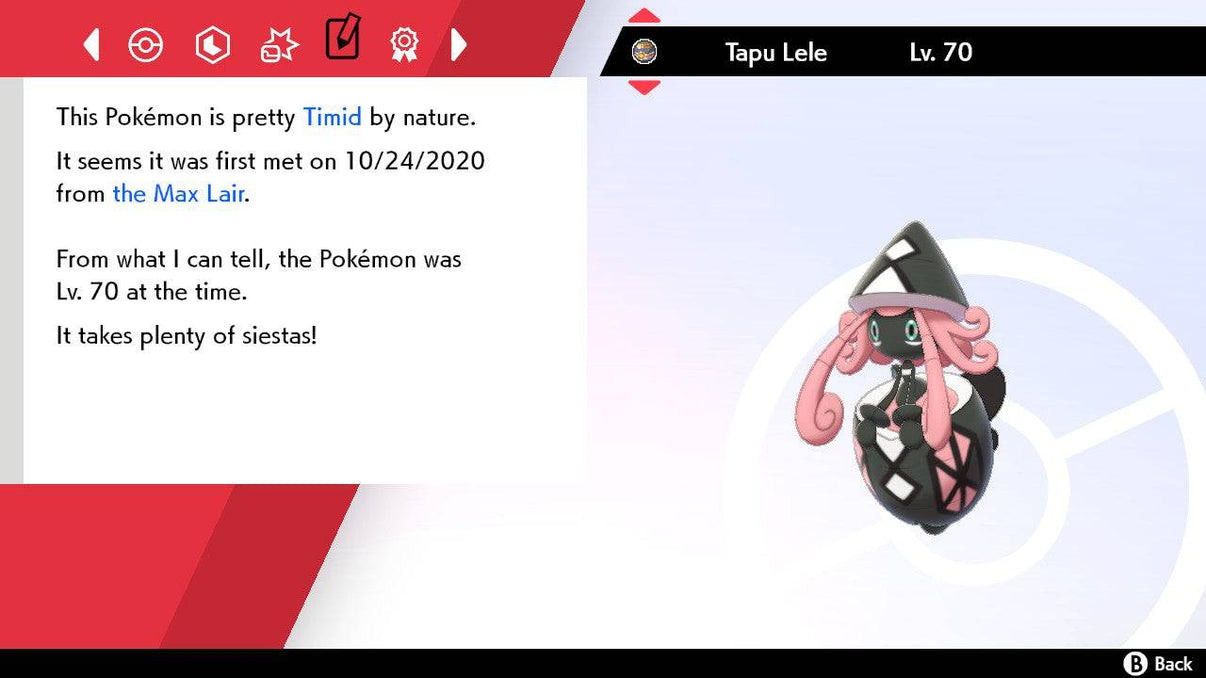 Pokemon Sword and Shield Shiny Tapu Lele 6IV-EV Trained – Pokemon4Ever
