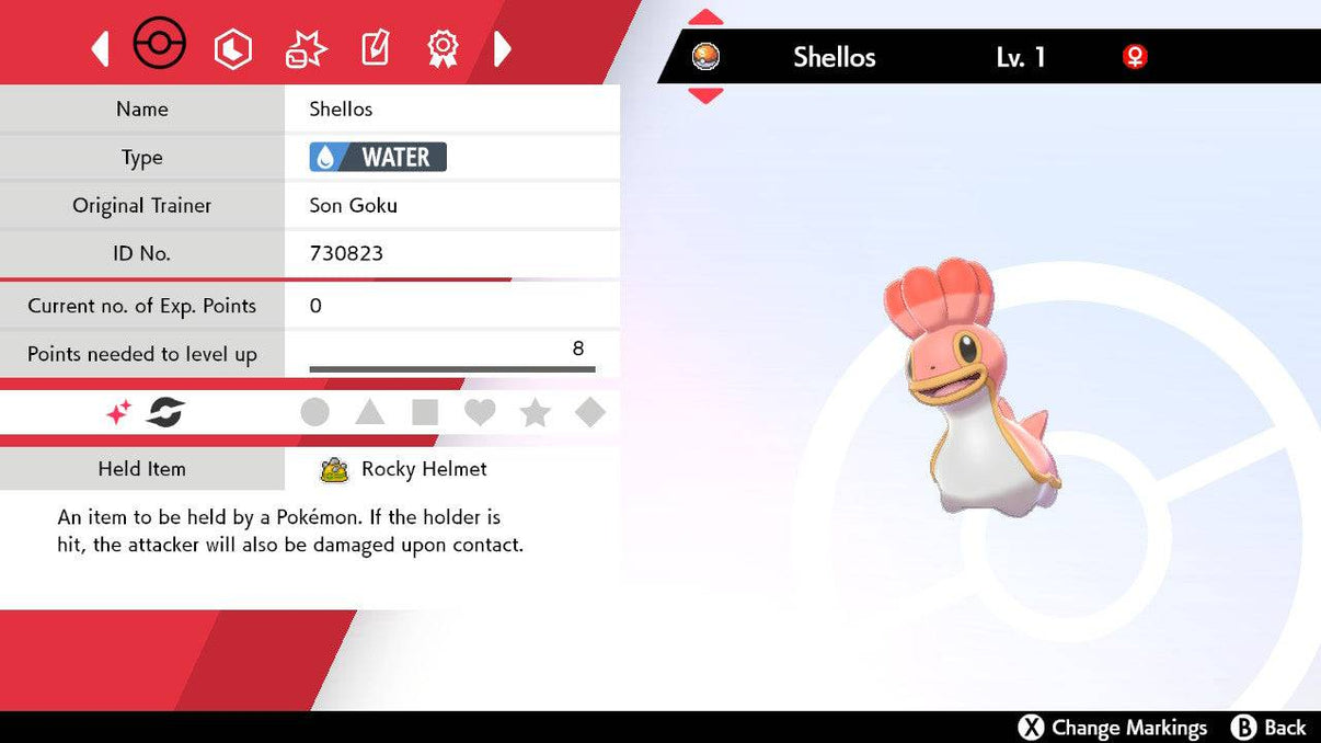 Pokemon Sword and Shield Shiny Shellos West Form 6IV-EV Trained ...