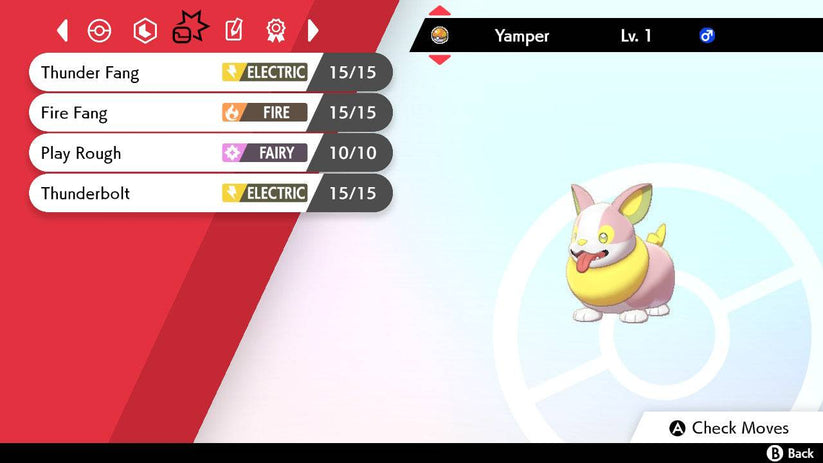 Pokemon Sword and Shield Shiny Yamper 6IV-EV Trained – Pokemon4Ever