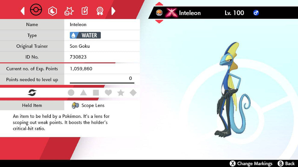 Pokemon Sword and Shield Gigantamax Inteleon 6IV-EV Competitively ...