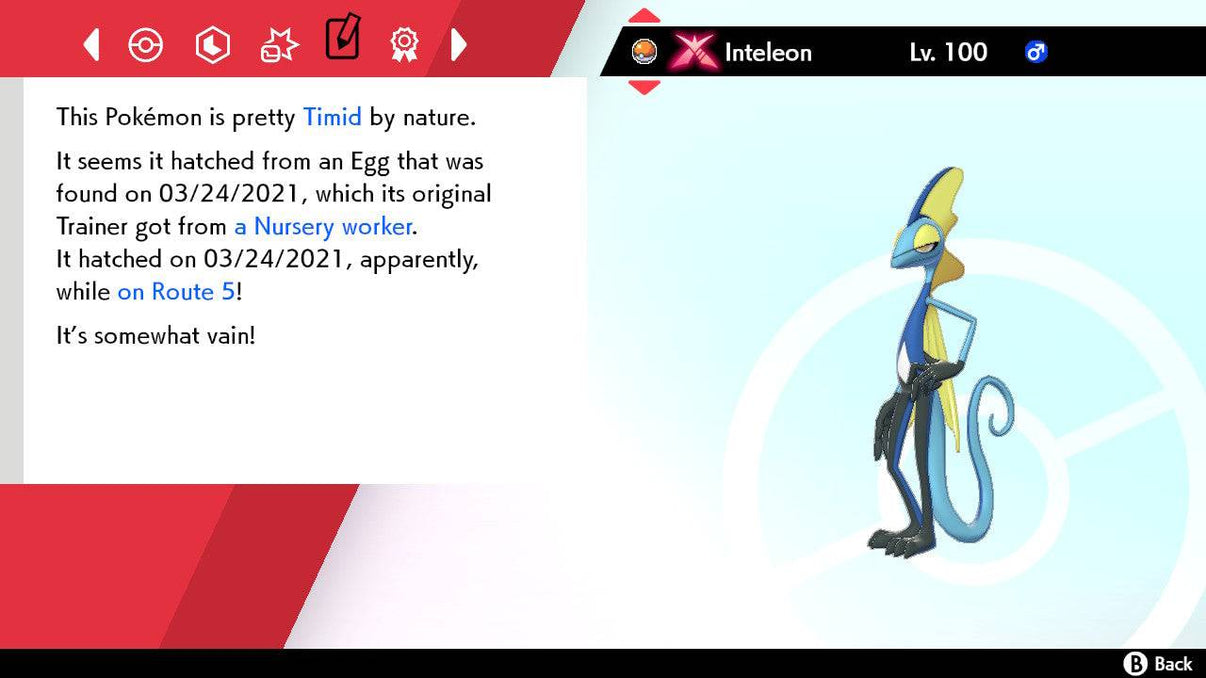 Pokemon Sword and Shield Gigantamax Inteleon 6IV-EV Competitively ...