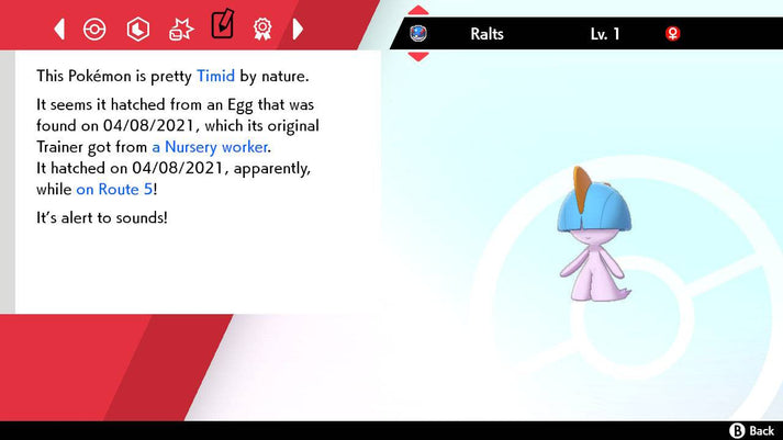 Pokemon Sword and Shield Shiny Ralts 6IV-EV Trained – Pokemon4Ever